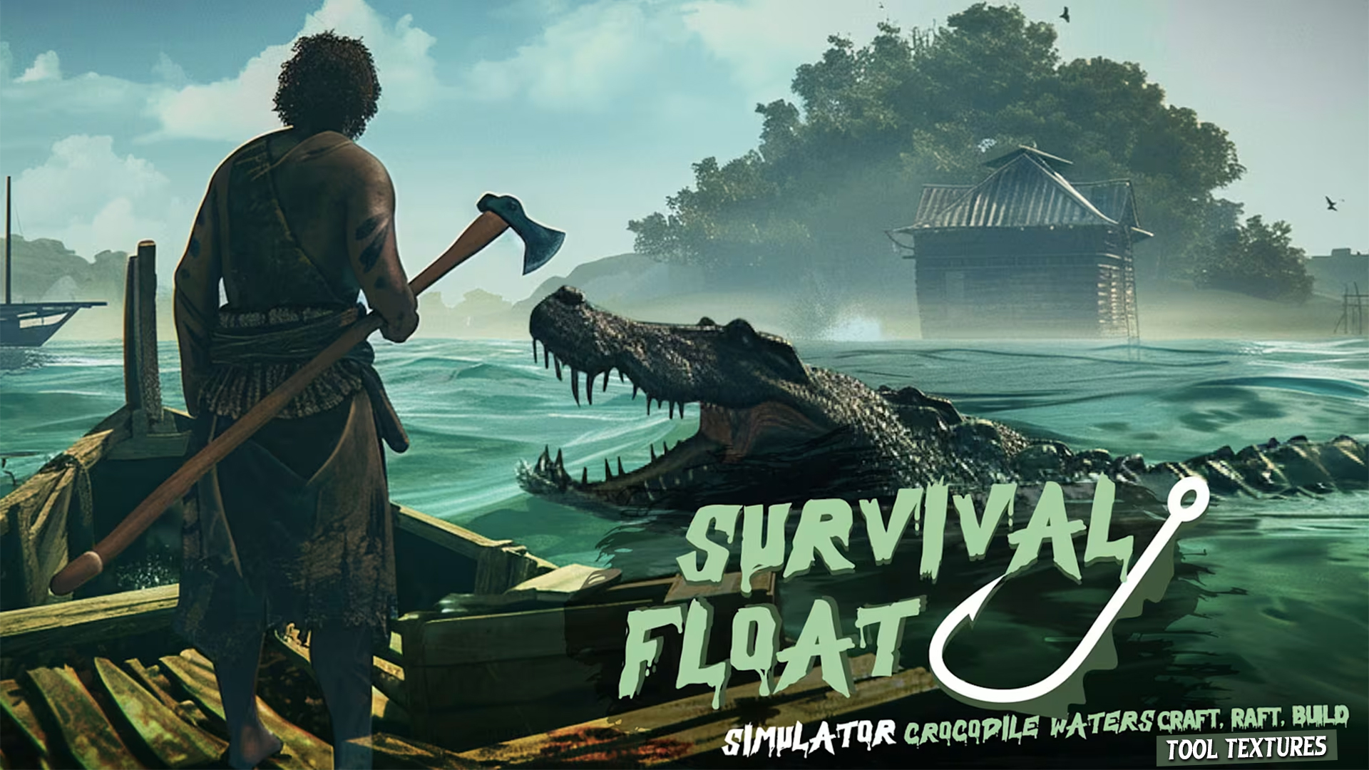 Survival Float Simulator - Crocodile Waters Craft, Raft, Build: Tool ...