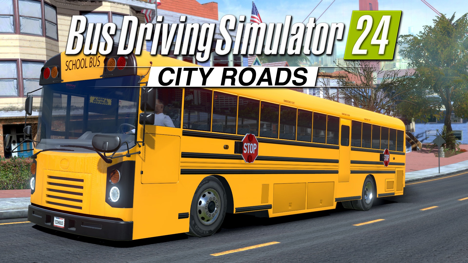 バス ドライビング シミュレーター 24 - シティ ローズ DLC スクールバス (Bus Driving Simulator 24 - City Roads DLC School Bus ...