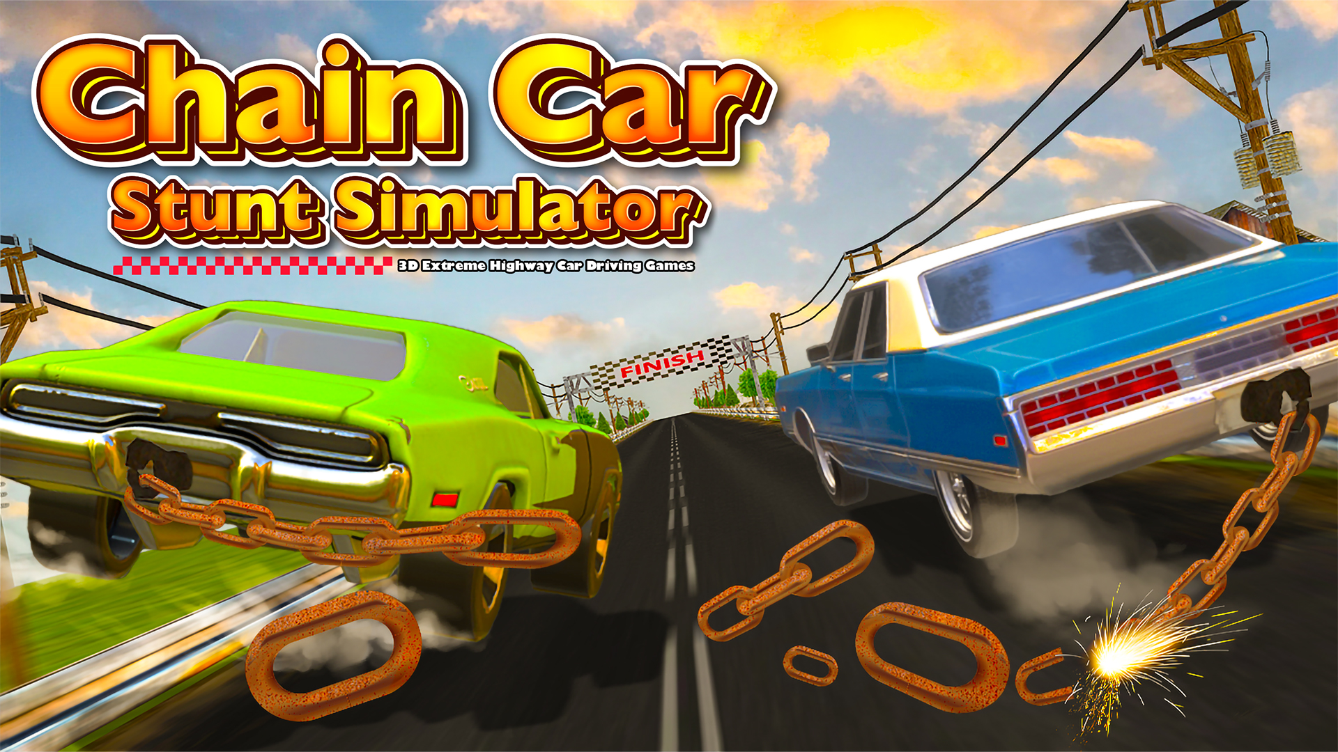 Chain Car Stunt Simulator - 3D Extreme Highway Car Driving Games | My ...